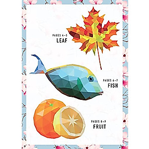 Sticker by Number Nature - 12 Designs Including Mountains, Waves, Flowers, Fish, Frogs, Birds, Dragonfly & More