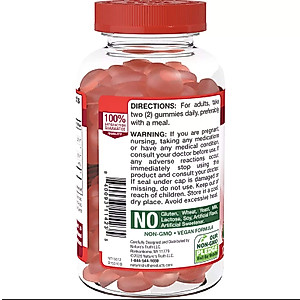 Nature's Truth Apple Cider Vinegar Gummies, 120 Count