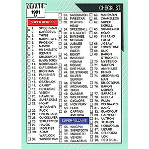 Impel 1991 Marvel Universe Series II Base Set of 162 Trading Cards NM/M Spider-Man, X-Men