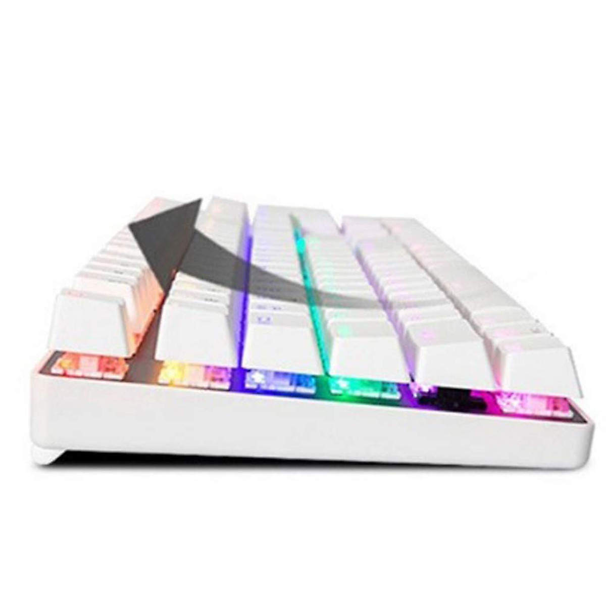 HANSUNG COM Gtune GK360 Quick SWAP Switch Mechanical Custom Gaming Keyboard Rainbow LED NKEY-Rollover (English/Korean Layout) Blue Switch Click (White)