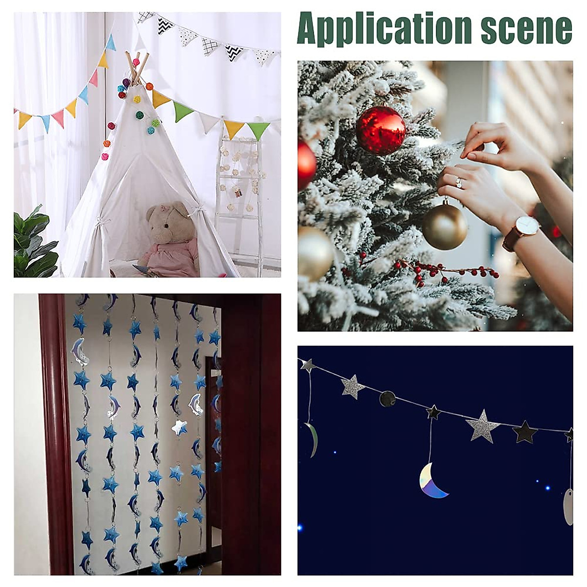 PH PandaHall 142 Yards 0.2mm Clear String Fishing Line Invisible Beading Cords Nylon Thread String Inelastic Jewelry Wire for Christmas Bracelet Jewelry Making Ornaments Hanging Party Decor Seed Beads