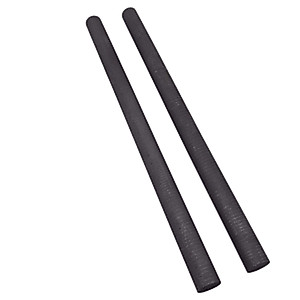 CGjiogujio 2pcs Dia. 12mm L 200mm 99.99% Graphite Electrode Cylinder Rod