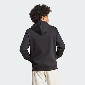 adidas Originals Men's Adicolor Essentials Trefoil Hoodie, Black, Small