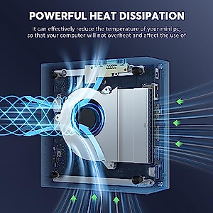 ACEMAGIC Mini PC Intel i7 11390H(Up to 5.0GHz), Mini Computer Desktop PC, 16GB DDR4 512GB M.2 NVMe PCIe 3.0 SSD Small Computer Tower Micro PC Support 4K UHD/WiFi 6/BT 5.2/Dual HDMI/LAN/USB 3.0/VESA