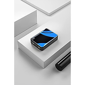 senymin Power Bank Smallest and Lightest 10000mAh External Battery Ultra-Compact High-Speed Charging Technology Portable Charger for iPhone, ipad,Samsung Galaxy S20/21 and More(Black)