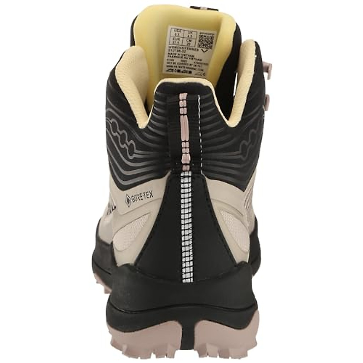 Saucony Women's Ultra Ridge GTX Hiking Shoe, DUST/Black, 7