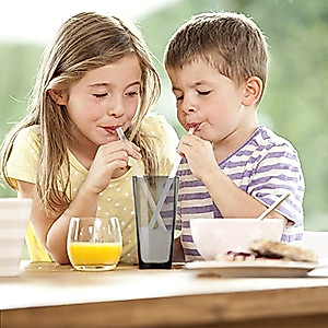 Top-spring 12 Oz Reusable Plastic Water Tumblers, Stackable Shatterproof Clear Drinking Glasses, BPA Free, Set of 6 (12 Oz, Gray)