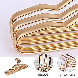 LIFKOME 5/10/15/20/30 Packs Coat Hangers 17.7 Strong Metal Wire Hangers Heavy Duty Clothes Hangers with Non Slip Grooves Standard Suit Hangers Space Saving Clothing Hanger