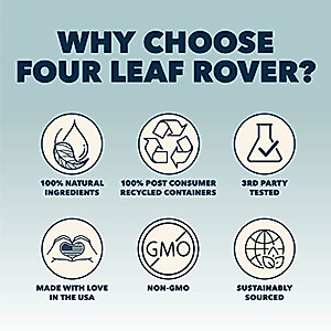 Four Leaf Rover: Seven 'Shrooms- Immune Supporting Organic Mushroom Complex for Dogs - 15 to 60 Day Supply, Depending on Dog’s Weight - Rich in Beta Glucans - Grown on Wood - Vet Formulated