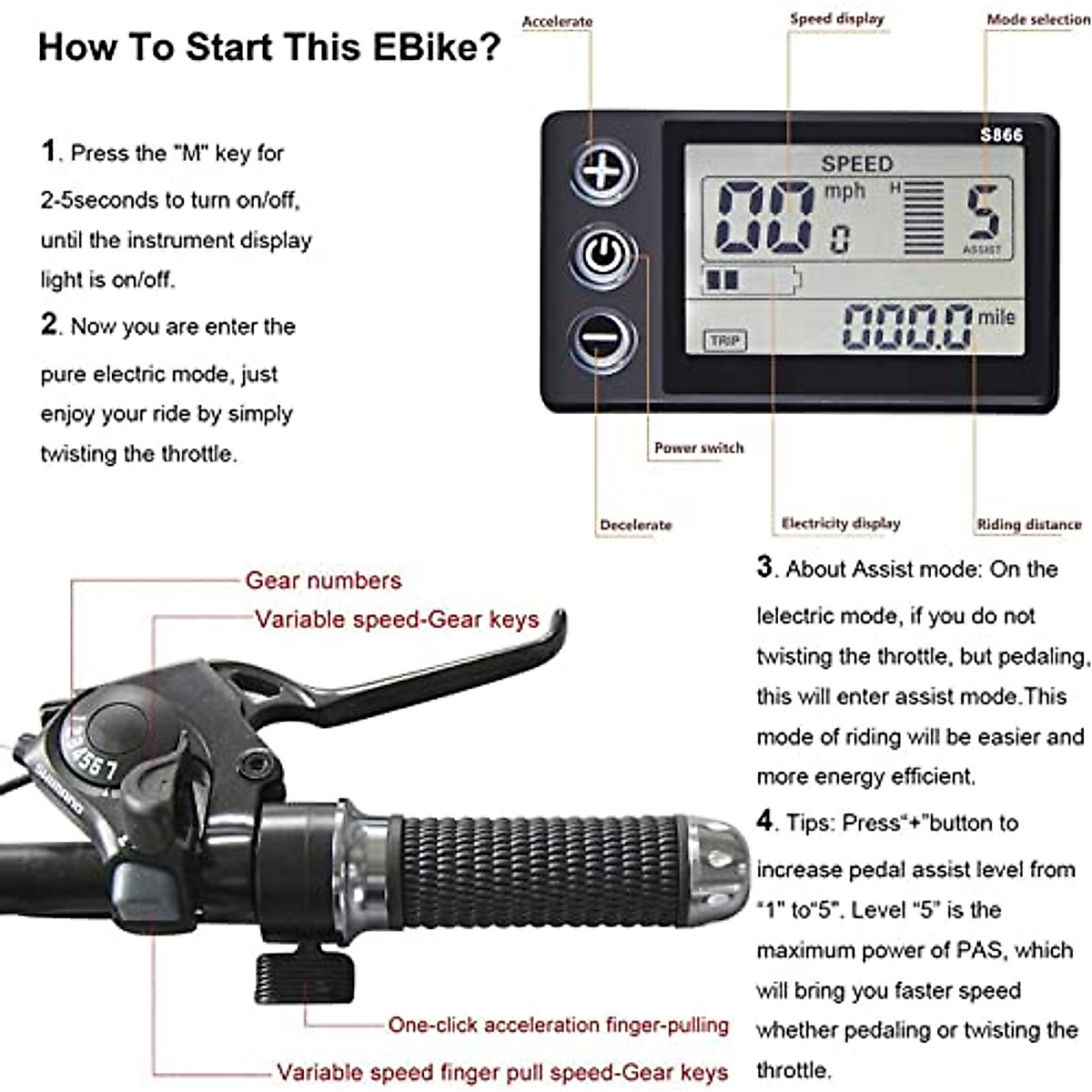 CLIENSY 26 Inch Electric Bike, 550W Folding Ebike with Removable 36V 12.5AH Lithium Battery for Adults, 21 Speed Shifter (Black)