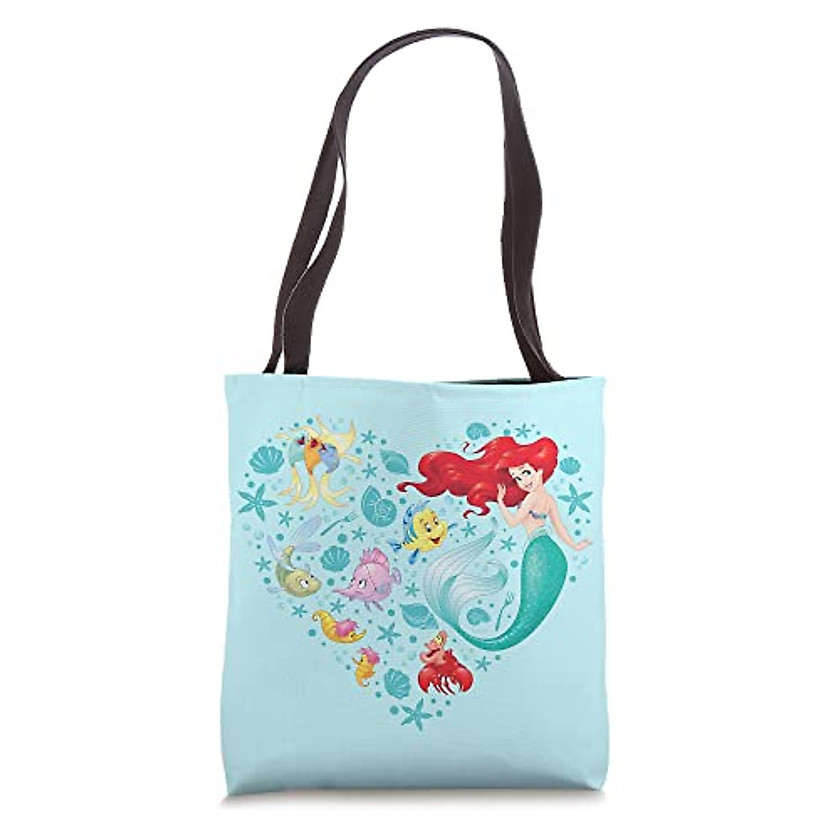 Disney The Little Mermaid Ariel Under the Sea Heart Tote Bag