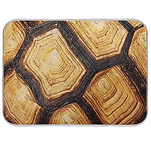 Turtle Shell Dish Drying Mat Carapace Print Kitchen Dry Mats Decor Absorbent Baby Bottle Pad for Home Counter Drainer Countertops