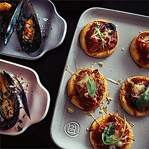 Emile Henry Large, Burgundy Appetizer Platter, 12 x 6 inch