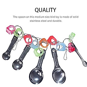 Parrot Toys, Durable Bird Parrots Scoops, Suitable for African Gray Parrots, Amazon Parrots, Small and Medium-Sized Macaws Chewing, Bird Cage Accessories Toys