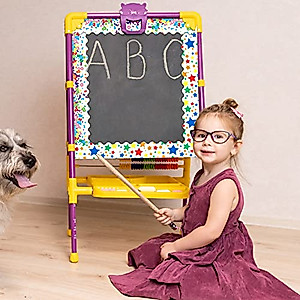 71 Feet Classroom Bulletin Board Borders Confetti Border School Decor Inspirational Quotes Bulletin Board Supplies Scalloped Bulletin Board Trim for Office School Decor, 6 Styles, 72 Packs (Cute)