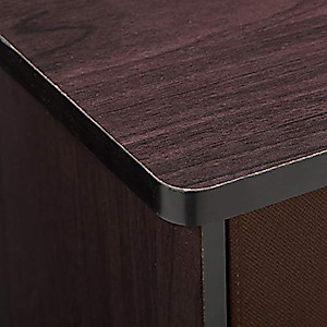 Furinno Dario End Table / Side Table / Night Stand / Bedside Table with Bin Drawer, 1-Pack, Dark Walnut