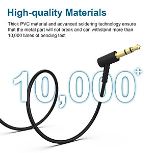 Headphone Extension Cable Compatible with Bose QuietComfort QC45 QC35II QC35 QC25 NC700 Headphones, 3.5mm Male to Female Stereo Audio Cable for Phone, PS4, Switch, Tablets (4ft)