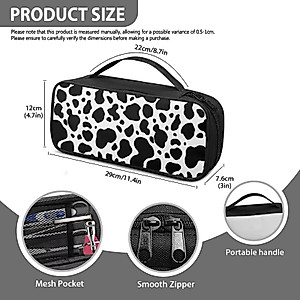 Puganiruo Stethoscope Case for Classic III,Black and White Cow Stethoscope Bag for Lightweight II S.E,Cardiology IV,Extra Room for Doctor & Nurse Accessorie Portable