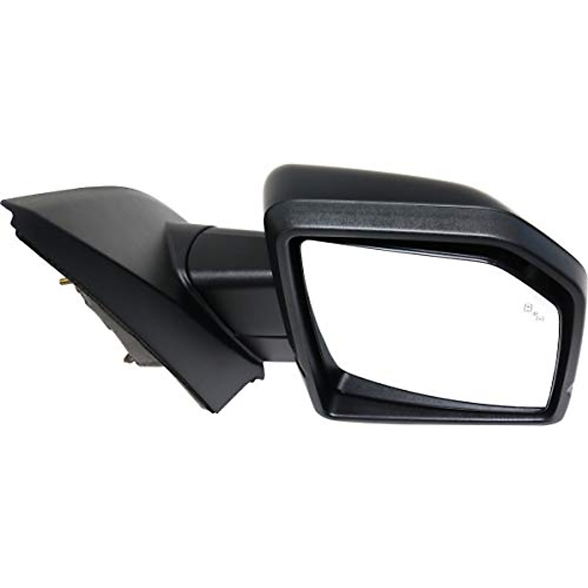 Kool Vue Right Power Heated Mirrors for Ford F-150 2015-2017 Power Fold With Signal Light, Blind Spot Monitor, Memory & Puddle Lamp; Without Auto-Dimming Paintable