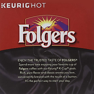 Folgers Black Silk Dark Roast Coffee, 72 K Cups for Keurig Makers, 18 Count (Pack of 4)
