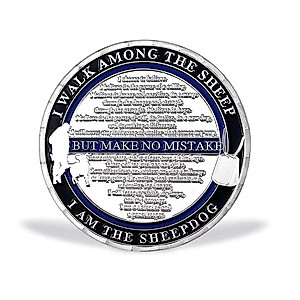 Thin Blue Line Police Officer Challenge Coin I Got Your 6