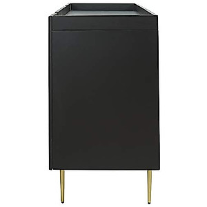 Signature Design by Ashley Brentburn Contemporary Accent Cabinet or TV Stand, Black