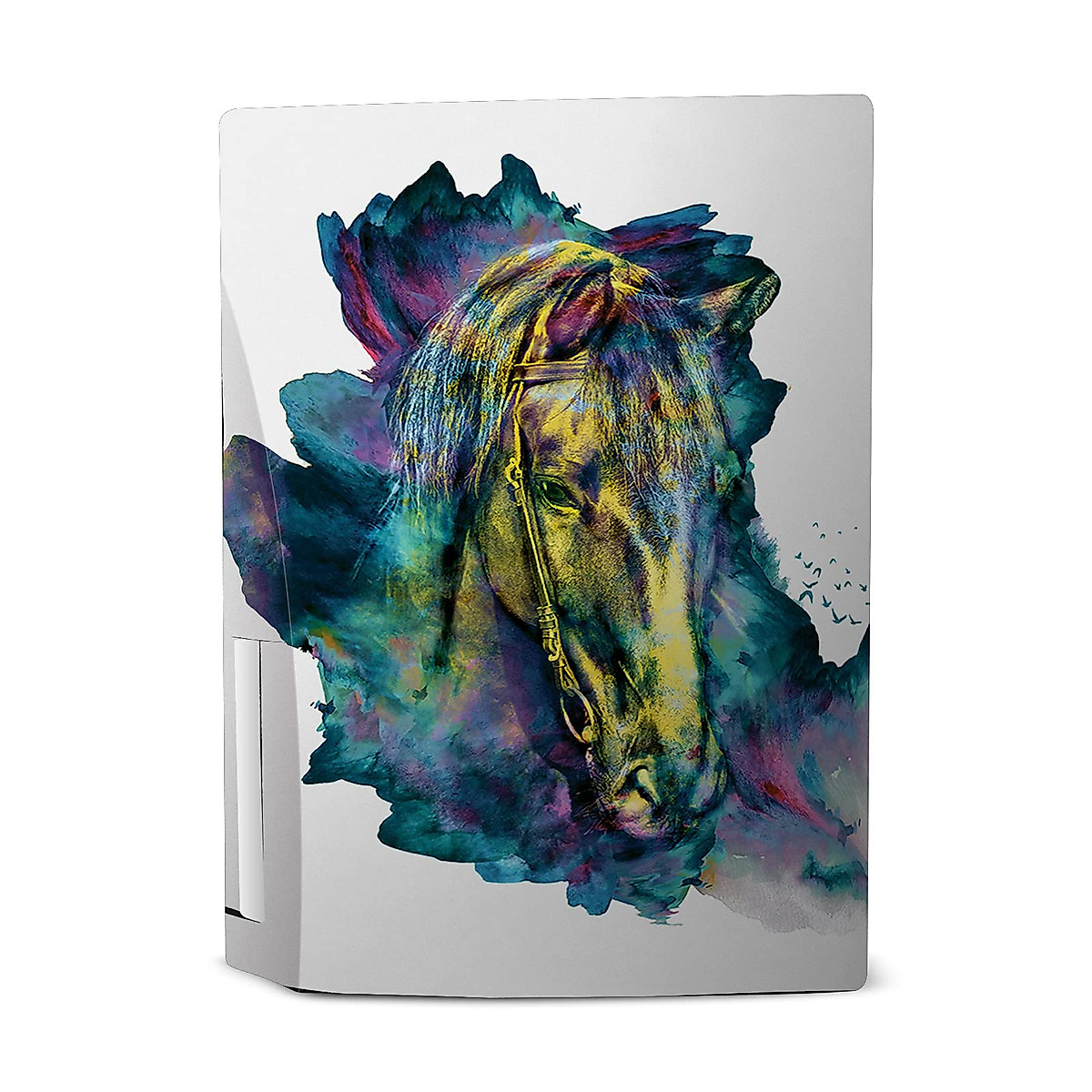 Head Case Designs Officially Licensed Riza Peker Horse Art Mix Vinyl Faceplate Sticker Gaming Skin Case Cover Compatible with Sony Playstation 5 PS5 Disc Edition Console & DualSense Controller