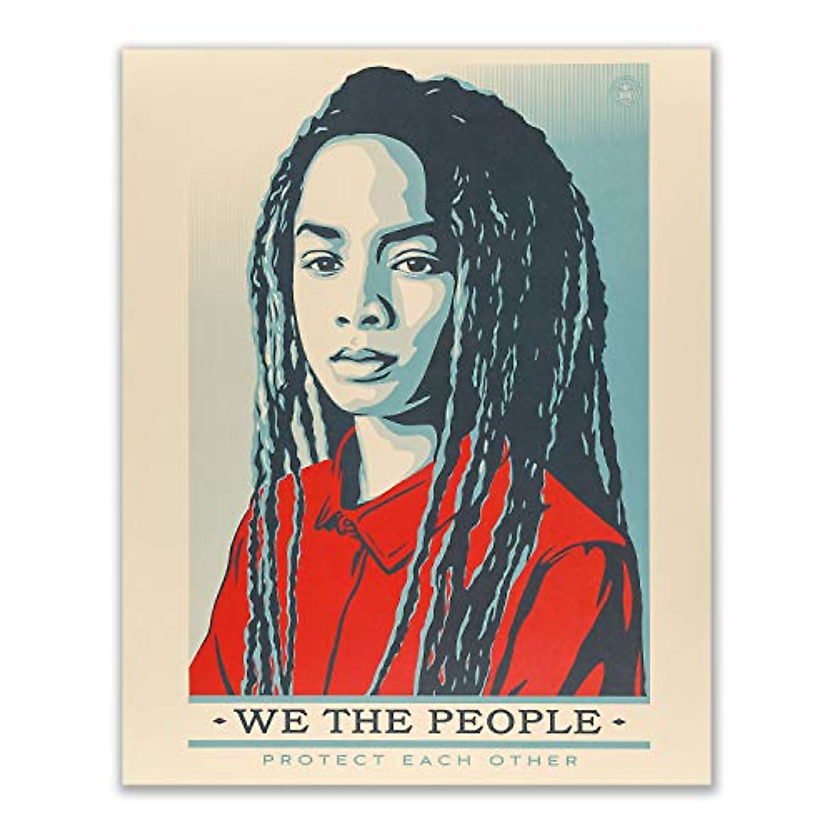 BigWig Prints - Shepard Fairey We the People Posters, Inspirational Wall Art, Defend Dignity and Protect Each Other Prints, Artistic Wall Decor for Home or Office - Unframed Set of 3 (8x10)