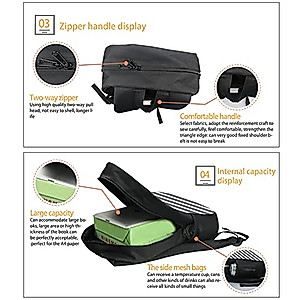 Motto Wolf Print Large Laptop Backpack Travel Hiking Backpack for Men Womens Teens Young