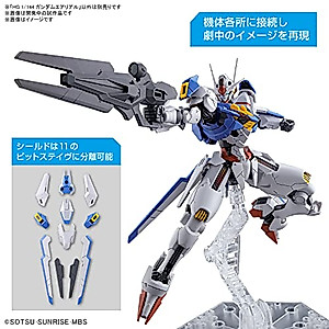 BANDAI NAMCO Entertainment HG 1/144 Mobile Suit Gundam The Witch from Mercury Aerial Gundam Model Kit, White (2593849)