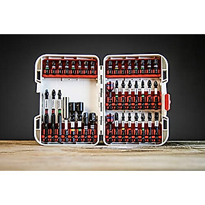 Norske Tools 40pcs Screwdriver Bit Set, Impact Torsion, PH Bits, SQ Bits, Torx Bits, Magnetic PH & SQ Float Collar, Socket Adapters, Nutsetters and Magnetic Bit Holder