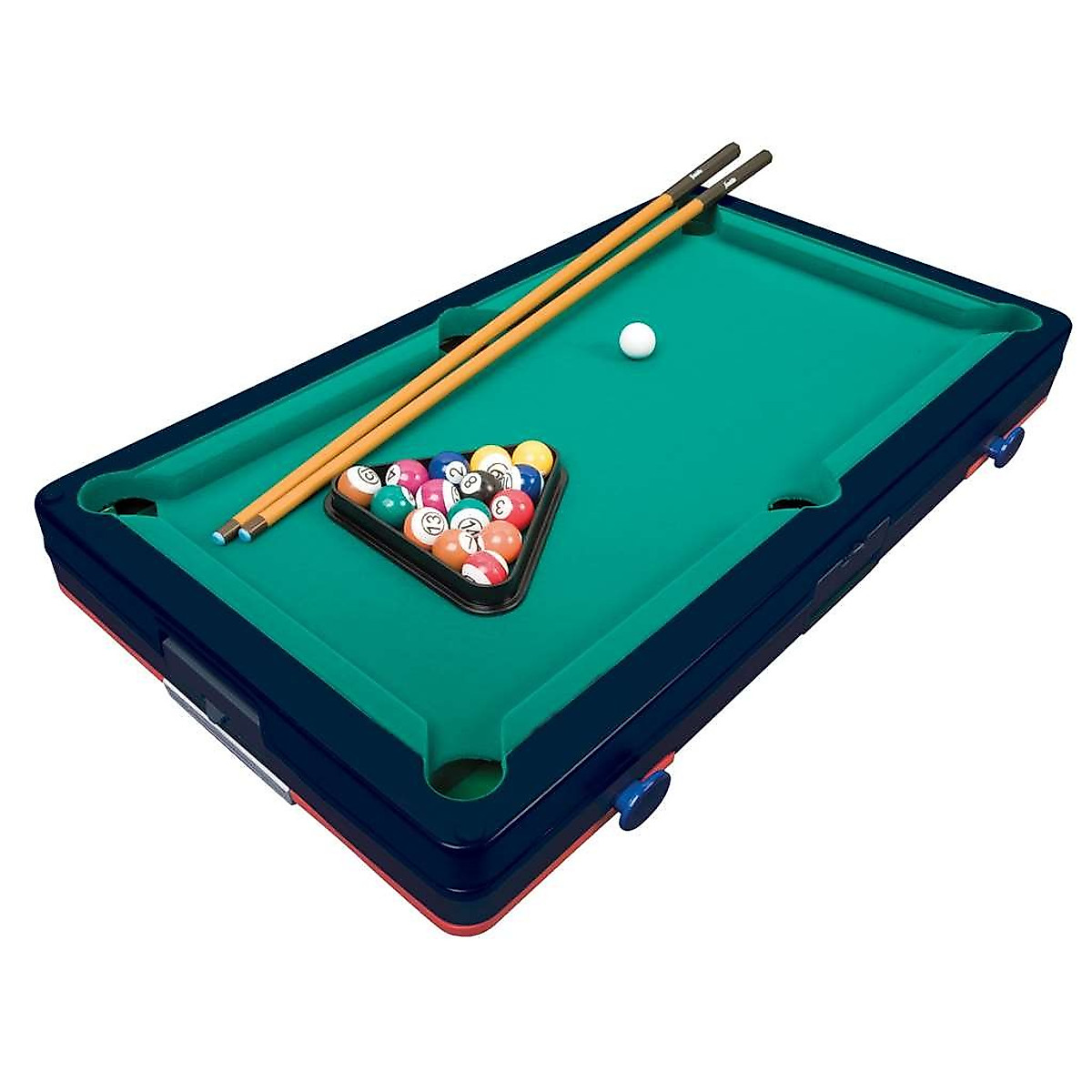Franklin Sports Table Top Sports Game Set - 5-in-1 Sports Center Indoor Sports Games - Tabletop Soccer, Basketball, Hockey, Bowling + Pool