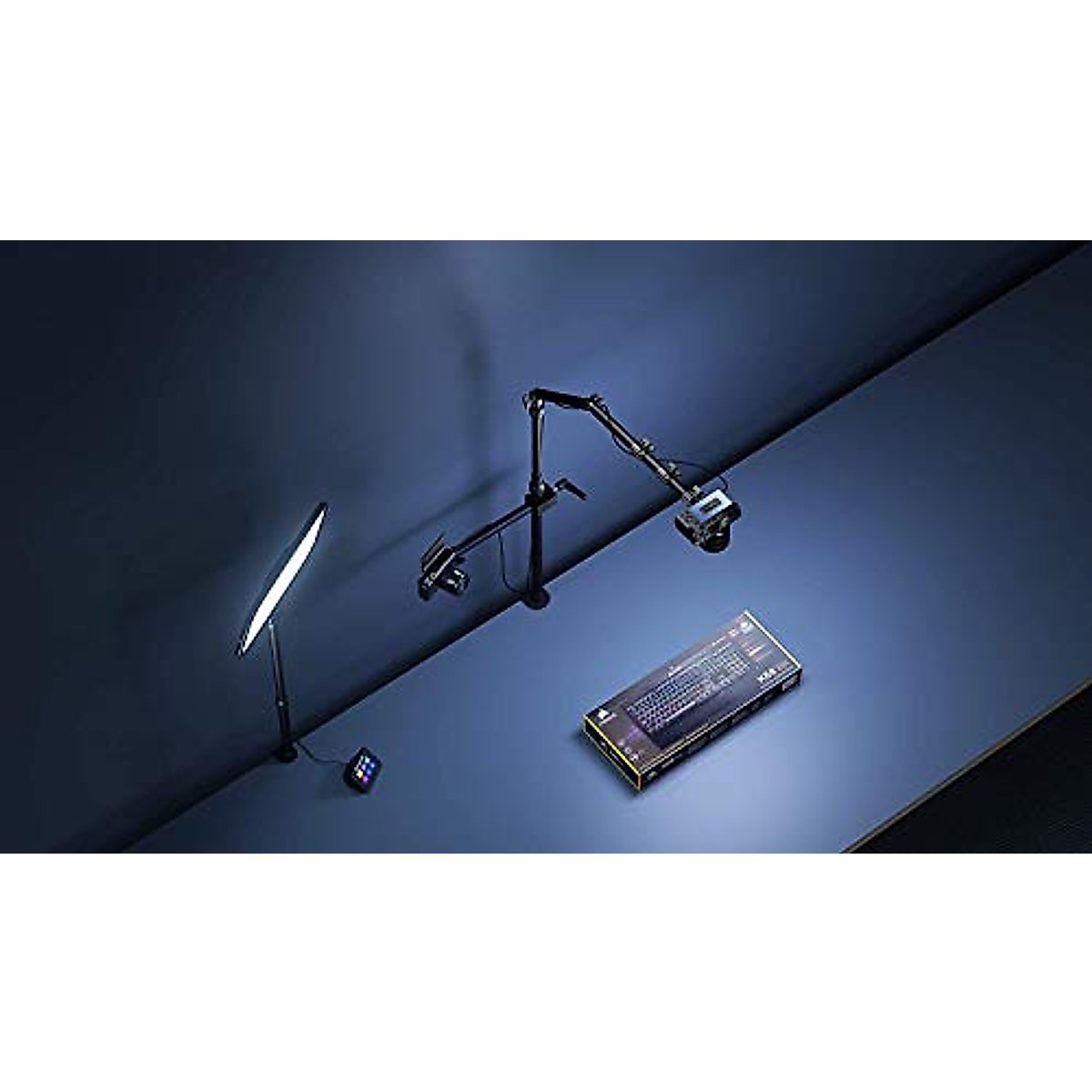 Elgato Solid Arm, Holding Arm with Padded Clamp for easy Mounting and Adjusting of Lights, Cameras, and Microphones, for Streaming, Videoconferencing, and Studios