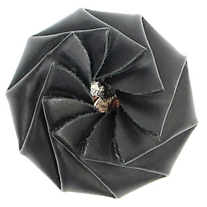 2pc Lot Old Fashion Squeeze Open Genuine Leather Coin Pouch - Black