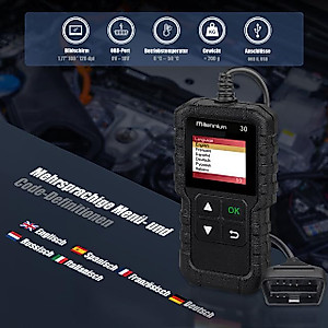 LAUNCH Millennium 30 OBD2 Scanner,Car Code Reader with Full OBD2 Functions,Check Engine Light Car Diagnostic Tool,O2 Sensor/EVAP System/Smog Test/Check I/M Readiness Car Scanner,Lifetime Free Update