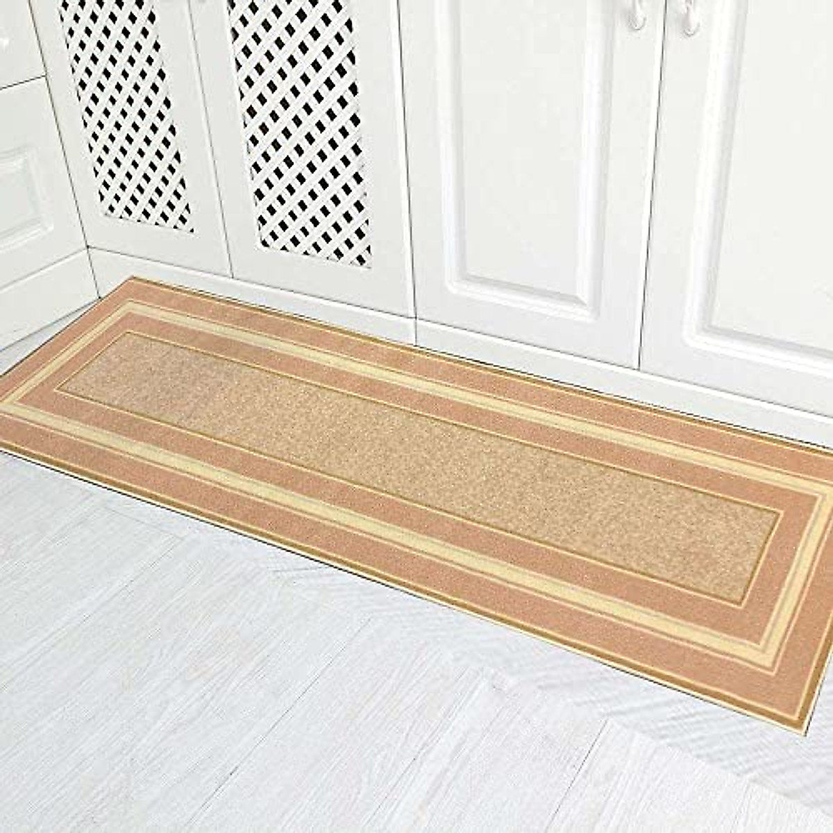 Gloria Non Slip Rubber Back Kitchen Rug Kitchen Runner Kitchen Mat Carpet for Kitchen Anti Slip Stair Treads (Emy-Rsg, Runner (23"x84"))