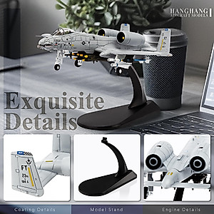 1/100 A-10 Thunderbolt II Warthog Attack Plane（Painted Version） Metal Fighter Military Model Diecast Plane Model for Collection or Gift