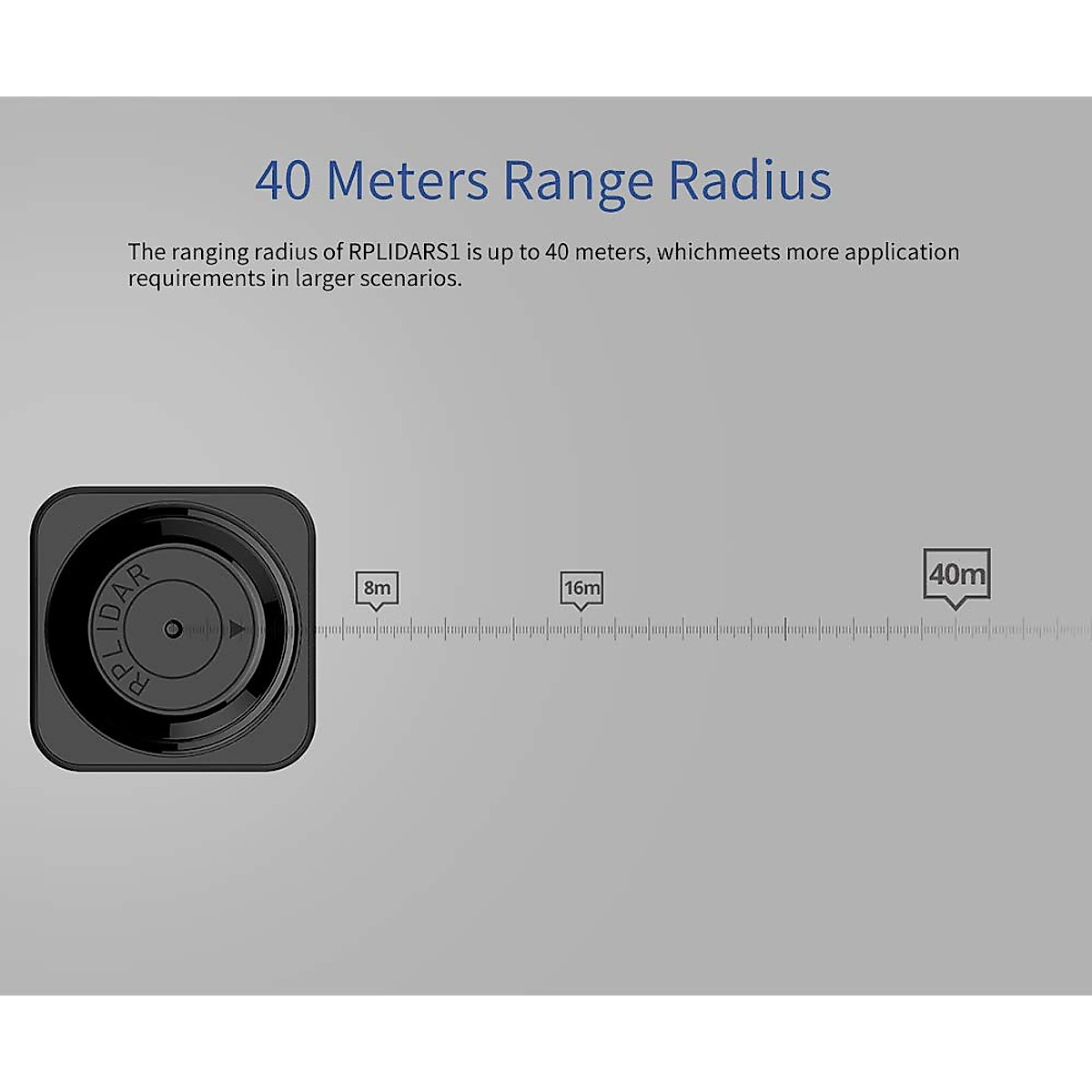 youyeetoo Low Cost 360 Degree RPLIDAR S1 TOF 40 Meters lidar Sensor Scanner for Obstacle Avoidance and Navigation of AGV UAV