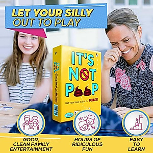 It's Not Poop - Fun Family Card Guessing Game for Kids and Adults, Ideal for Game Night, Camping, Travel and More, for 2-8 Players, Ages 8 and Up