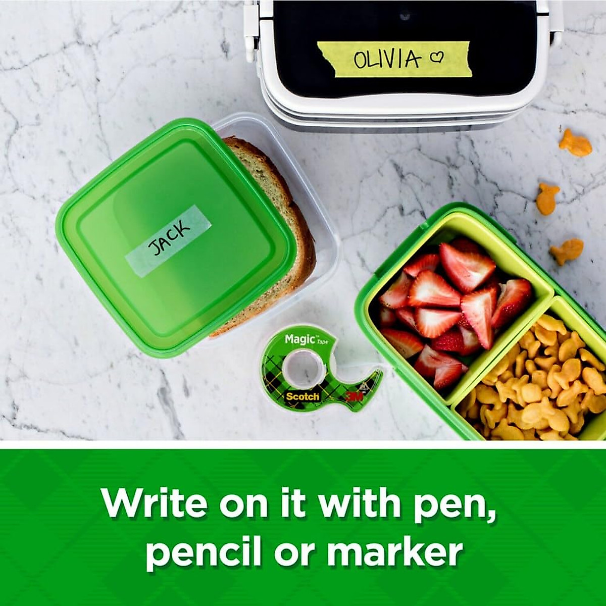 Scotch Magic Tape, 1 Refill Roll, 1 x 2592 Inches, 3 Inch Core, Boxed (810)