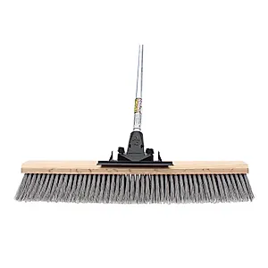 FlexSweep Unbreakable Commercial Push Broom (Contractors 30 Inch) Medium Bristles