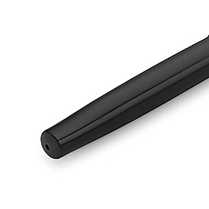 Kaweco STUDENT Black Fountain Pen I Premium Resin Fountain Pen for Ink Cartridges I Nostalgic Fountain Pen in Black with Silver Details I Student Pen 16 cm I Nib: EF (Extra Fine)