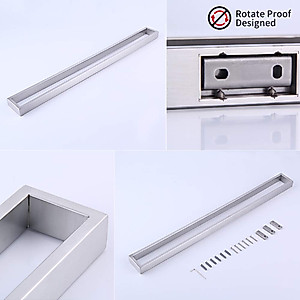 GERZWY 36-Inch Bathroom Towel Bar Stainless Steel Bath Towel Bar Modern Style Wall Mount Brushed Finish HG17703-LS