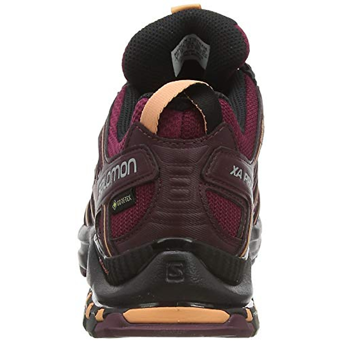 Salomon Women's Trail Running Sneaker, Burgundy Rhododendron Winetasting Cantaloupe, 7.5