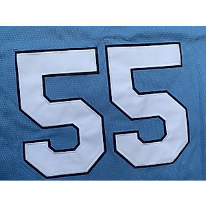 MESOSPERO Mens 55 Kenny Powers Shirt Eastbound and Down Movie Baseball Jersey Stitched (55 Blue, Medium)