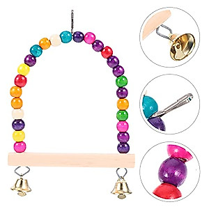 YARNOW Wooden Toys Indoor Hammock Indoor Hammock Climbing Toys 2 Pcs Wooden Bid Swings Bid Limbing Swing Ng Swing Swing Toys Toys Olof Paot Bird Toy Bird Toy Bird Toy Indoor Swing