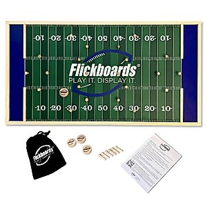 Flickboards Wooden Football Board Game - Family Fun Indoor Outdoor Party Games Sport Simulation Tabletop Game in Blue