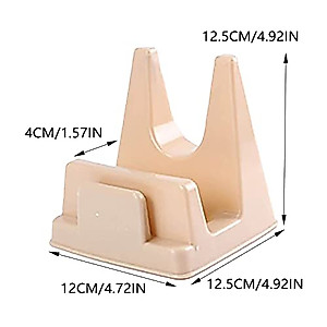 Guolarizi Kitchen Supplies Pot Cover Rack Sitting Type Pot Cover Shelf Rack Household Plastic Bracket Things for The Kitchen Sink