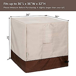 Bestalent Air Conditioner Cover for Outside Units AC covers Fits up to 36 x 36 x 32 inches