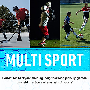 Franklin Sports Steel Goal - All Sport Soccer, Lacrosse Field Hockey and Street Hockey Goal - 50"x42" Youth Goal and Net - Backyard Goal
